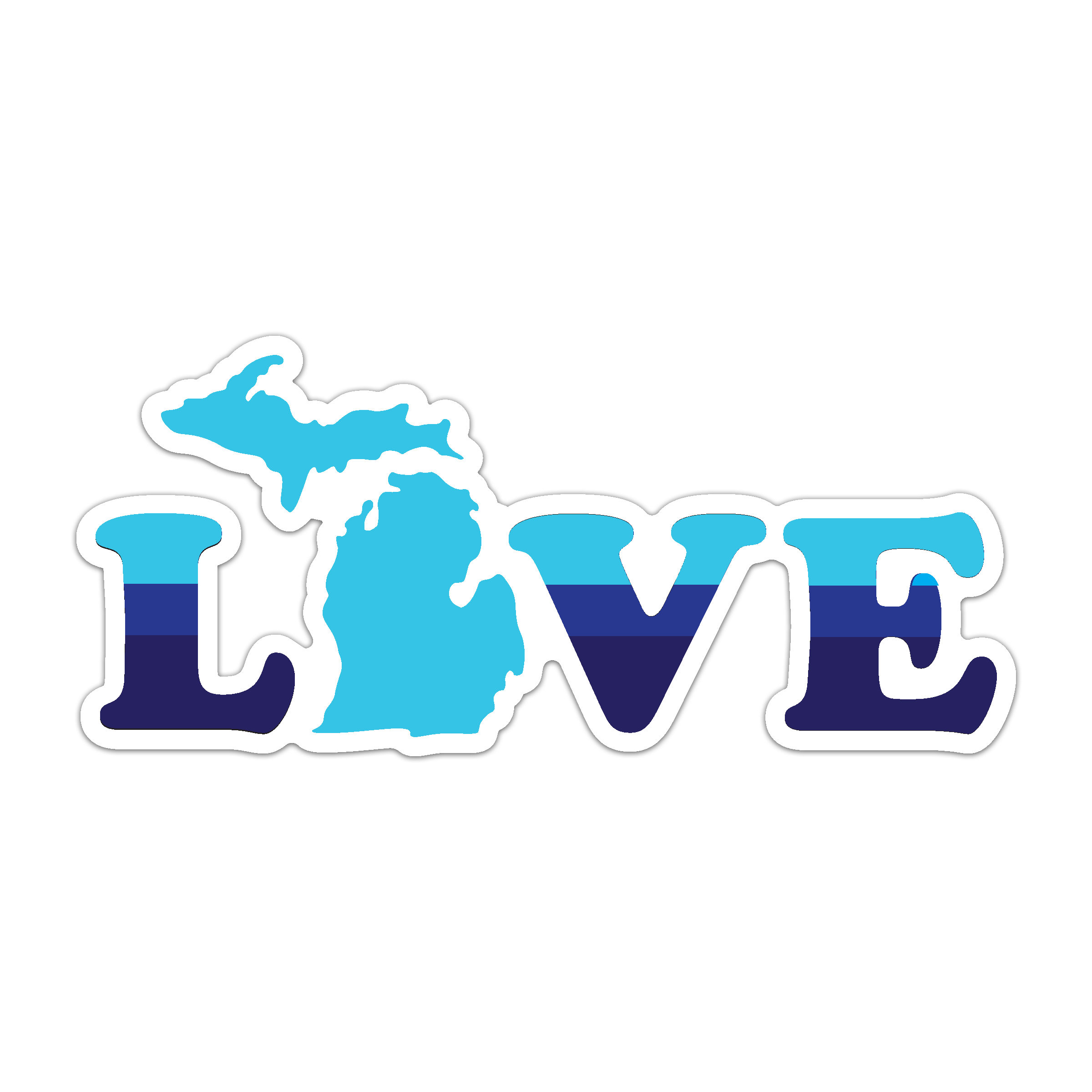 Kisscut Mitten "Love" Sticker | Great Lakes Proud | The Original Great ...