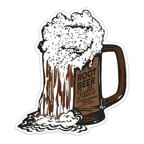 Root Beer Falls Sticker – Great Lakes Proud