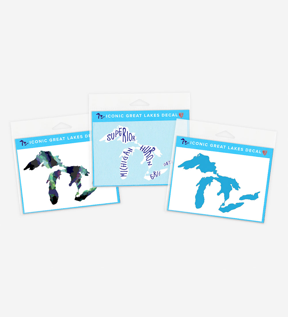 Great Lakes Proud Up North Decals (3-Pack)