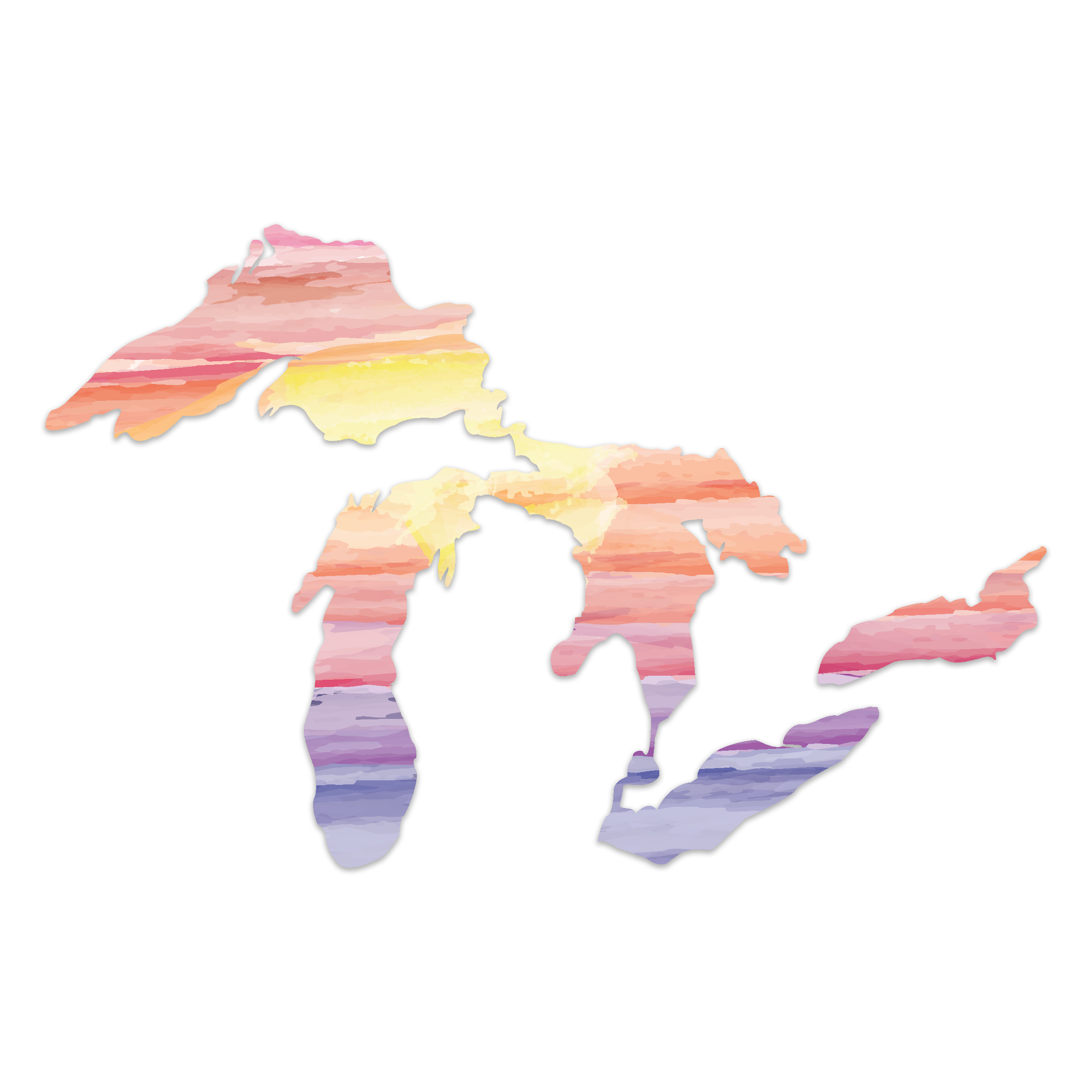Great Lakes Sunset Sticker | Great Lakes Proud | The Original Great ...