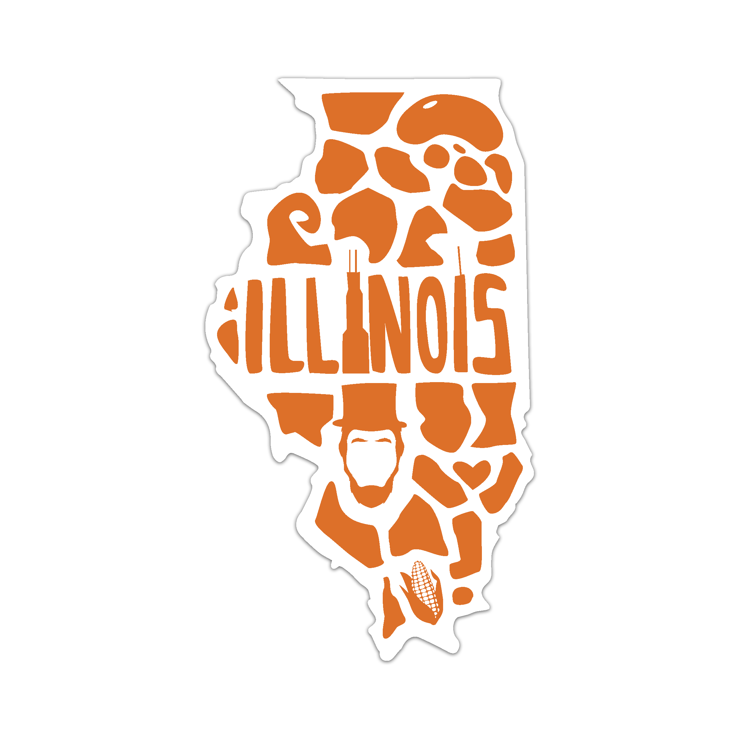 Illinois Icons Decal – Great Lakes Proud