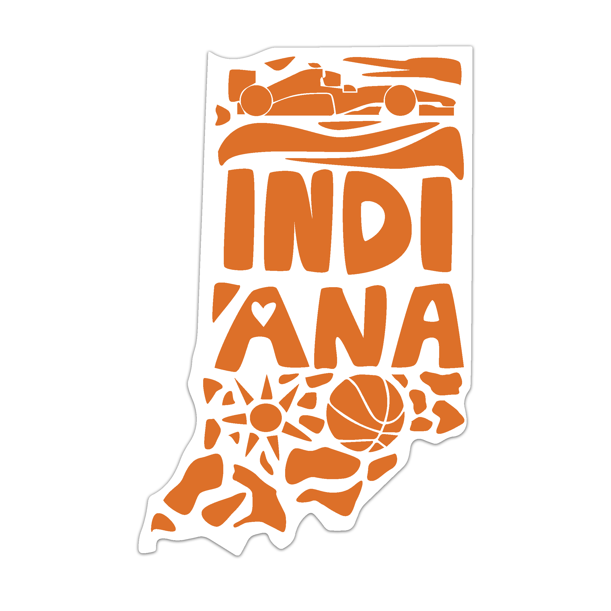 Indiana Icons Decal – Great Lakes Proud