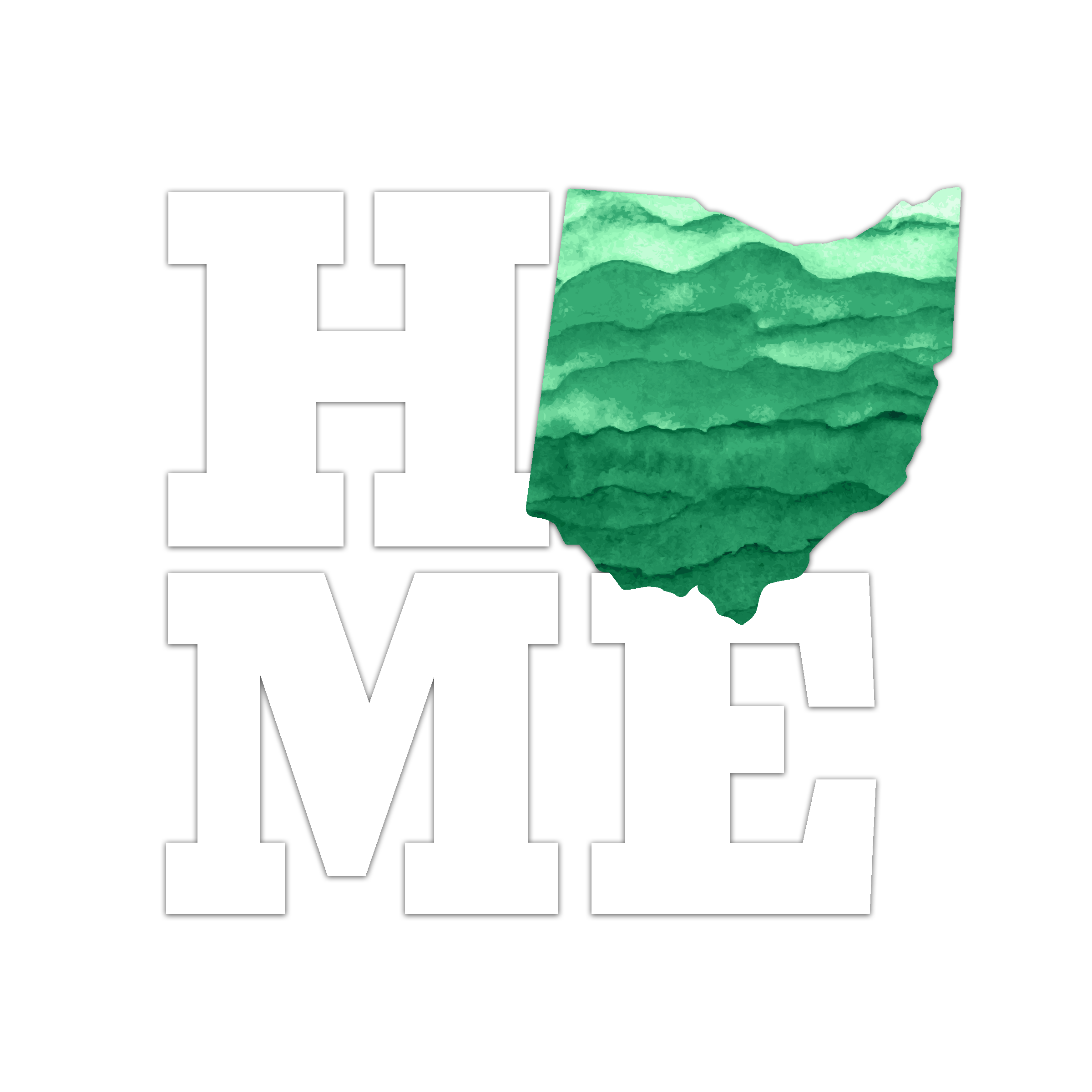 Ohio Block HOME GRWAVE Decal – Great Lakes Proud
