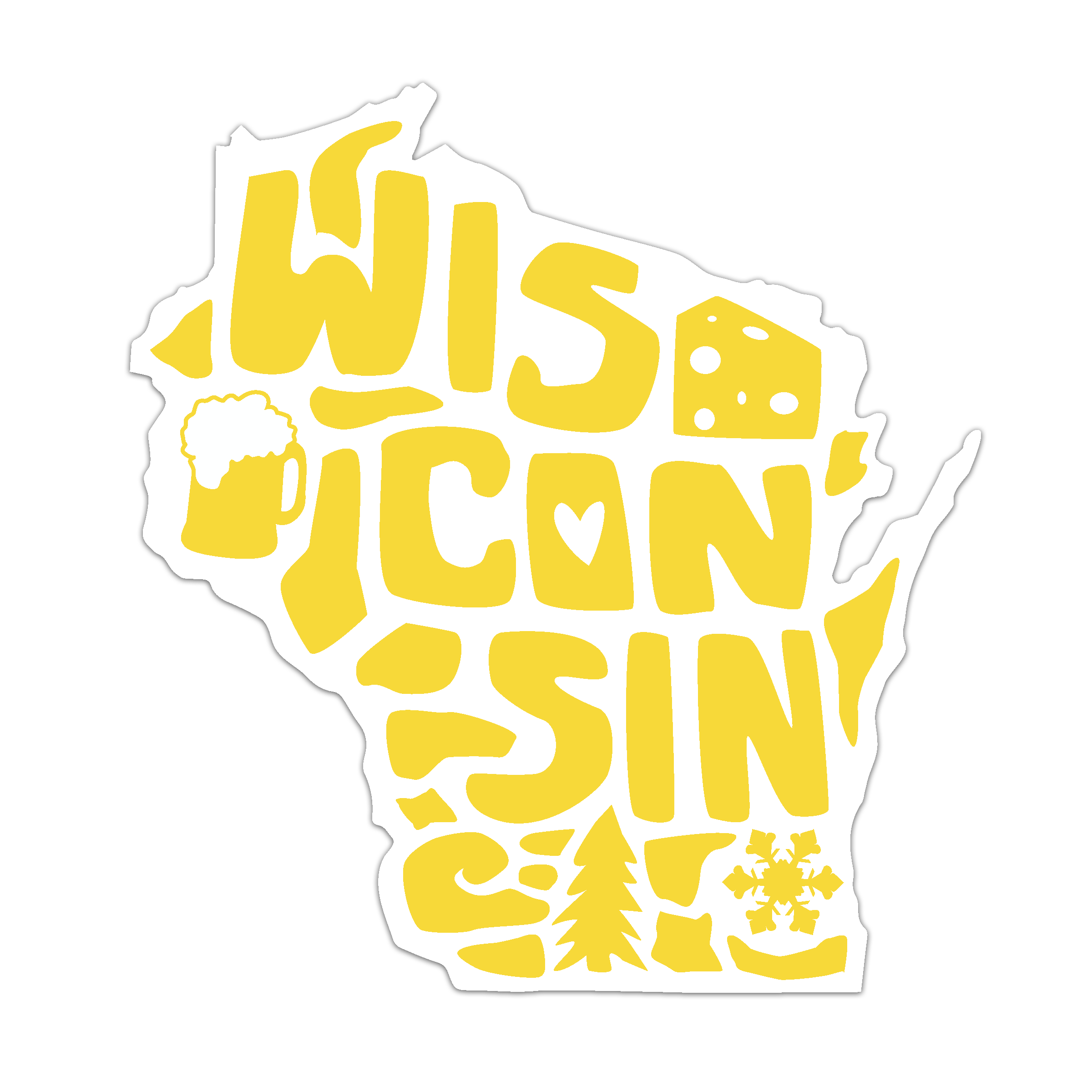 Wisconsin Icons Decal – Great Lakes Proud